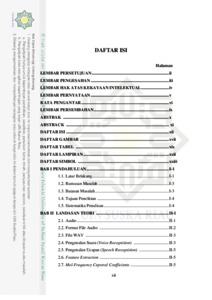 IMPLEMENTASI MEL-FREQUENCY CEPSTRAL COEFFICIENTS(MFCC) DAN LEARNING VECTOR QUANTIZATION (LVQ ...